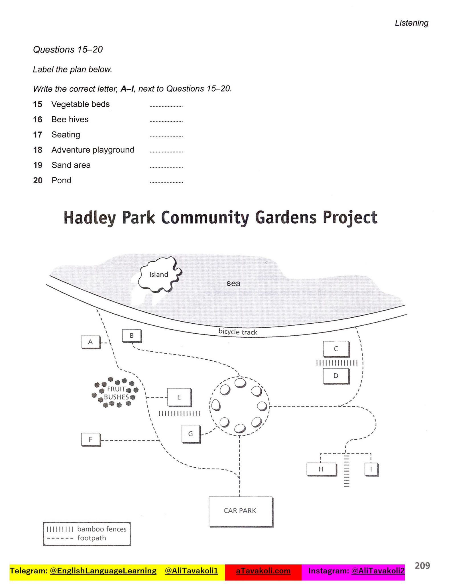 IELTS LISTENING, MAP 5 - Ali Tavakoli
